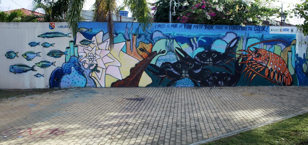 Mural en San Andrés Isla: generando conciencia para salvar los océanos ...