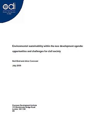 Environmental sustainability within the new development agenda | WWF