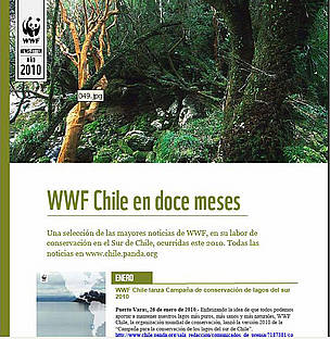 Resumen de noticias 2010: WWF Chile en 12 meses | WWF